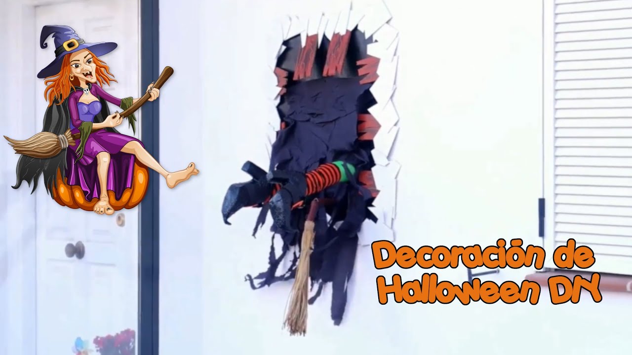 Manualidades para decorar tu casa en Halloween - Una bruja se estrelló ...