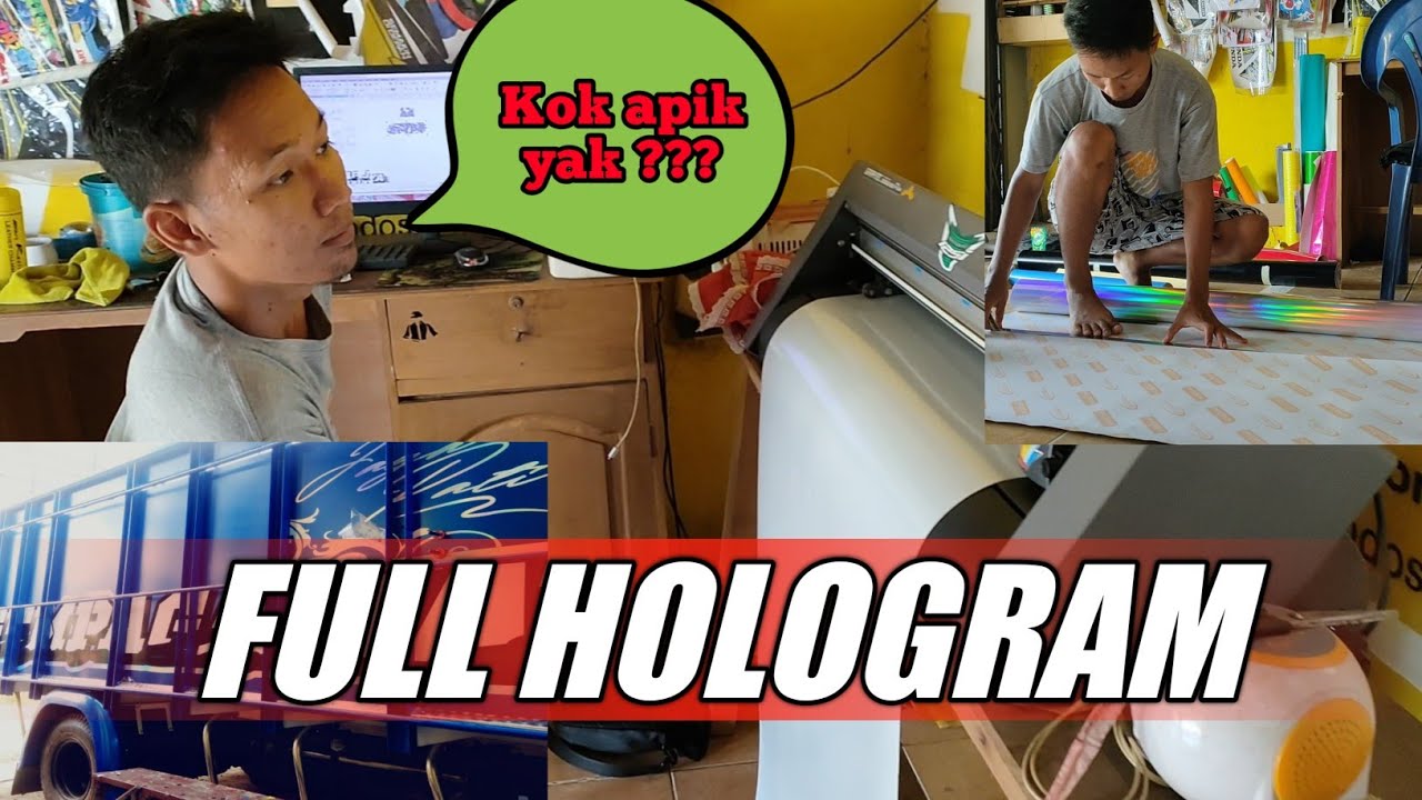 CUTTING STICKER PROSES CETAK CUTTING STICKER TRUCK - YouTube