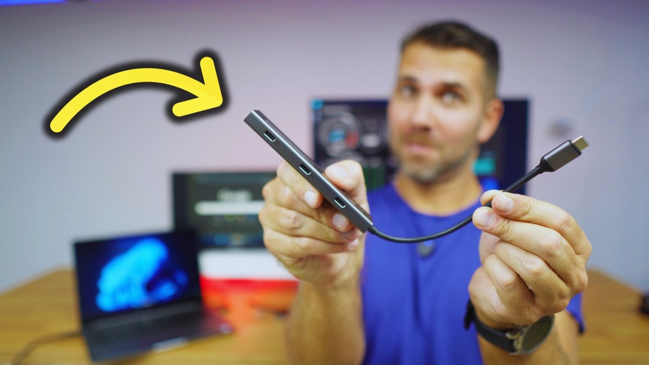 Dual Monitor Setup and Laptop Charging with Ultra Slim USB C Hub | NewQ ...