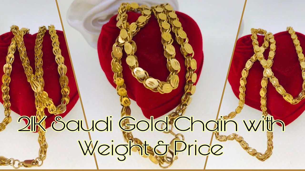 21K Saudi Gold Chain with Weight & Price @ Dynamixs GOLD - YouTube