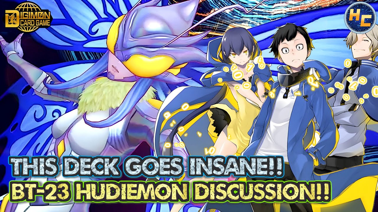 This Deck Goes INSANE!! -- Digimon TCG BT-23 Hudiemon Discussion - YouTube