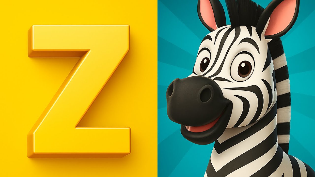 Z for Zebra , Learn Alphabet with Spellings #abcd #abc #phonics - YouTube