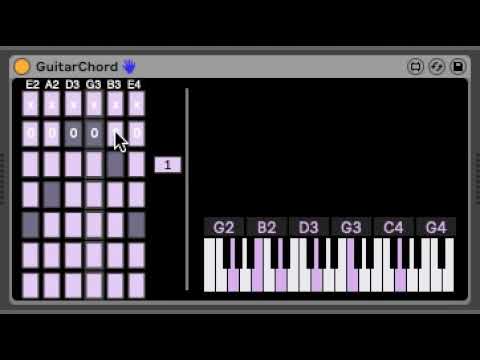 GuitarChord M4L device - YouTube