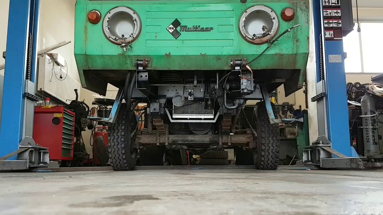 Multicar ifa m25 engine swap 2.5d mercedes first drive - YouTube