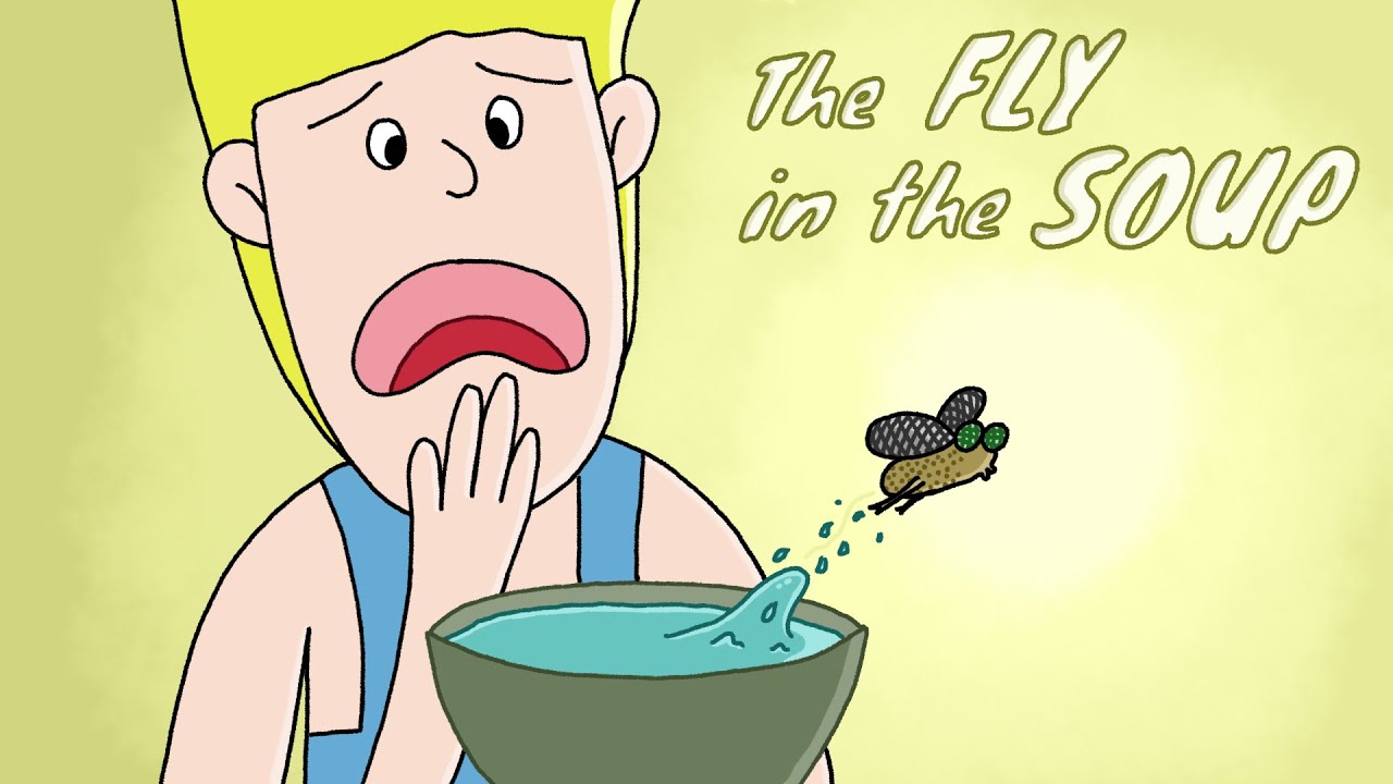 The fly in the soup - Funny Cartoon by @darkcartoon - Hilarious Cartoon ...