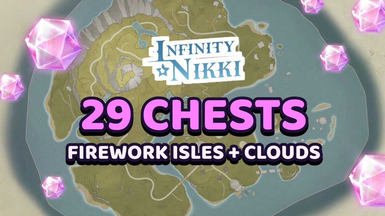 29 CHESTS ALL Locations 🌟 Clouds area and Ground of Firework isles ...