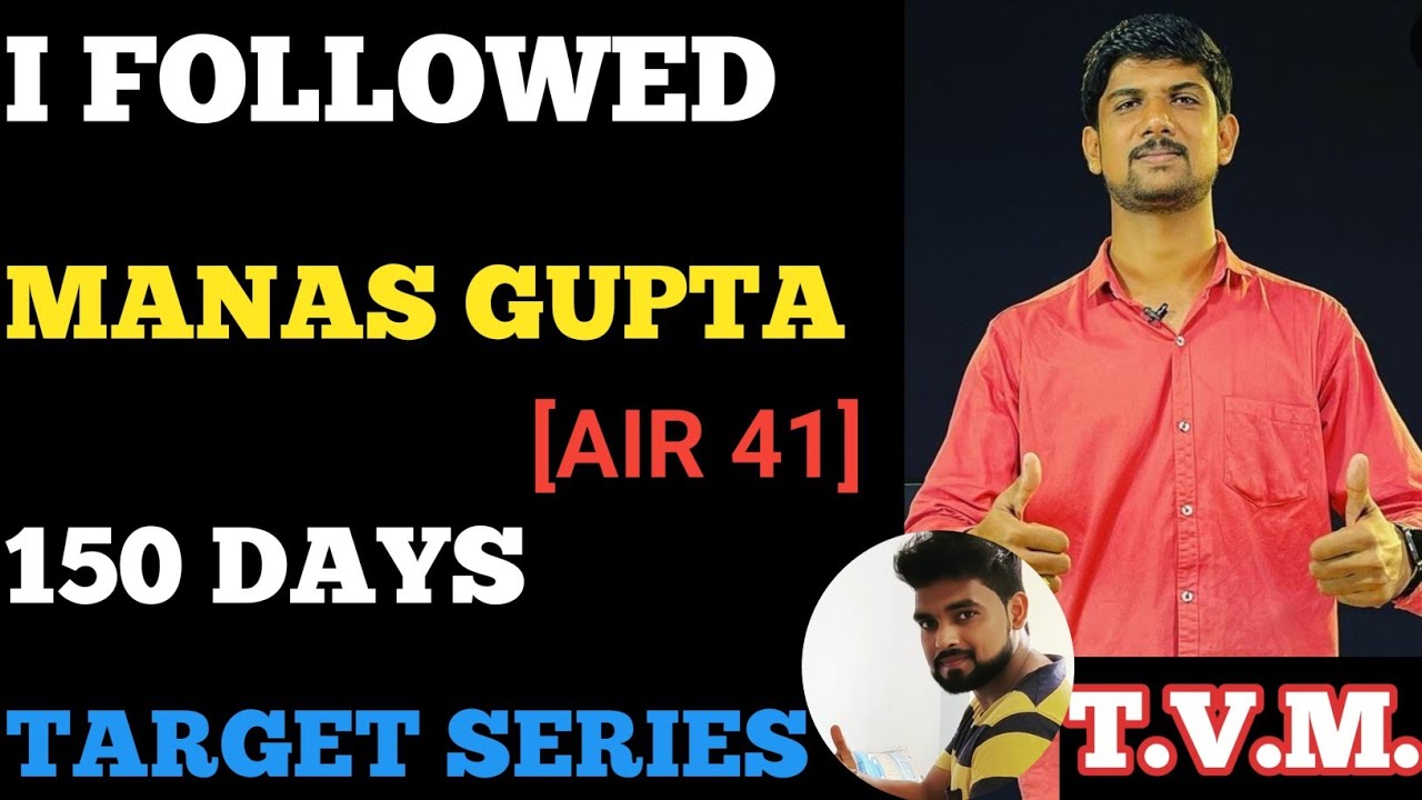 I Followed 150 Days Target Series For CGL 2024 By Manas Gupta @versatilementor_manas - YouTube