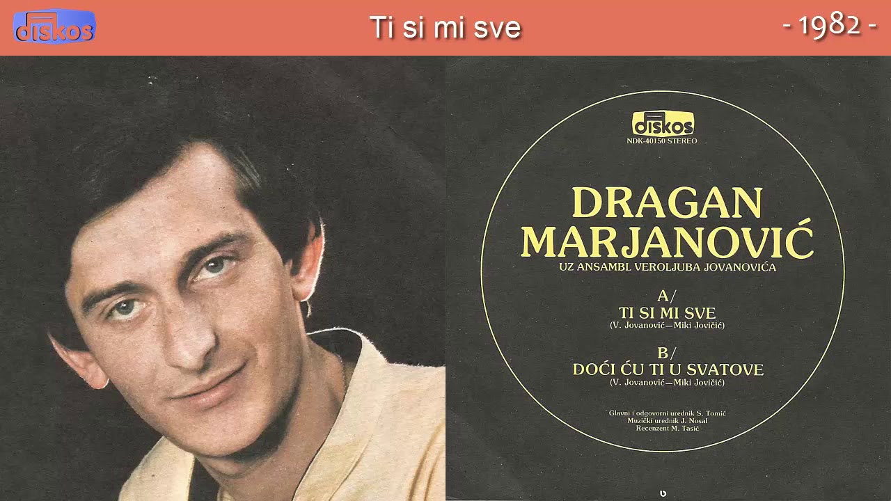 Dragan Marjanovic - Ti si mi sve - (Audio 1982) - YouTube