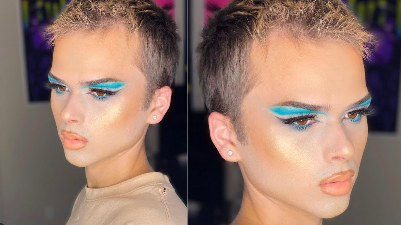 Blue Cut Crease Eyeshadow - YouTube