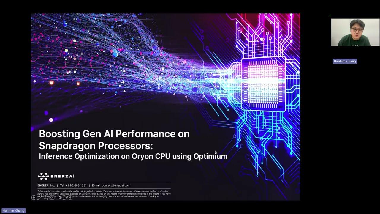 [ENERZAi Webinar] Boosting Gen AI Performance on Qualcomm Snapdragon Processors - YouTube