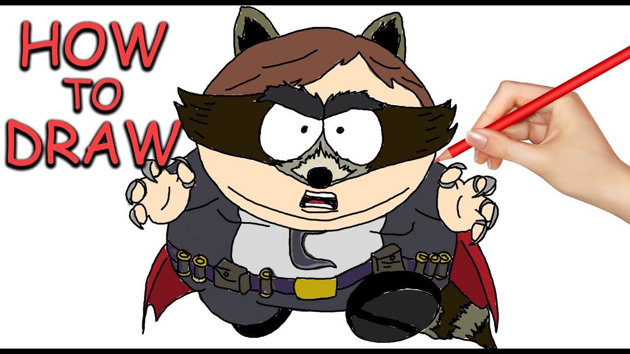 How to Draw Eric Cartman as The Coon - YouTube
