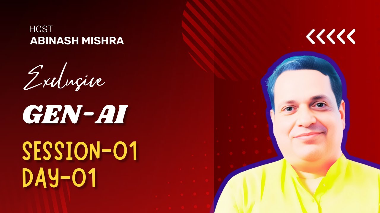 Introduction to Generative AI │ Foundations of AI & Machine Learning │ Session 1 - YouTube