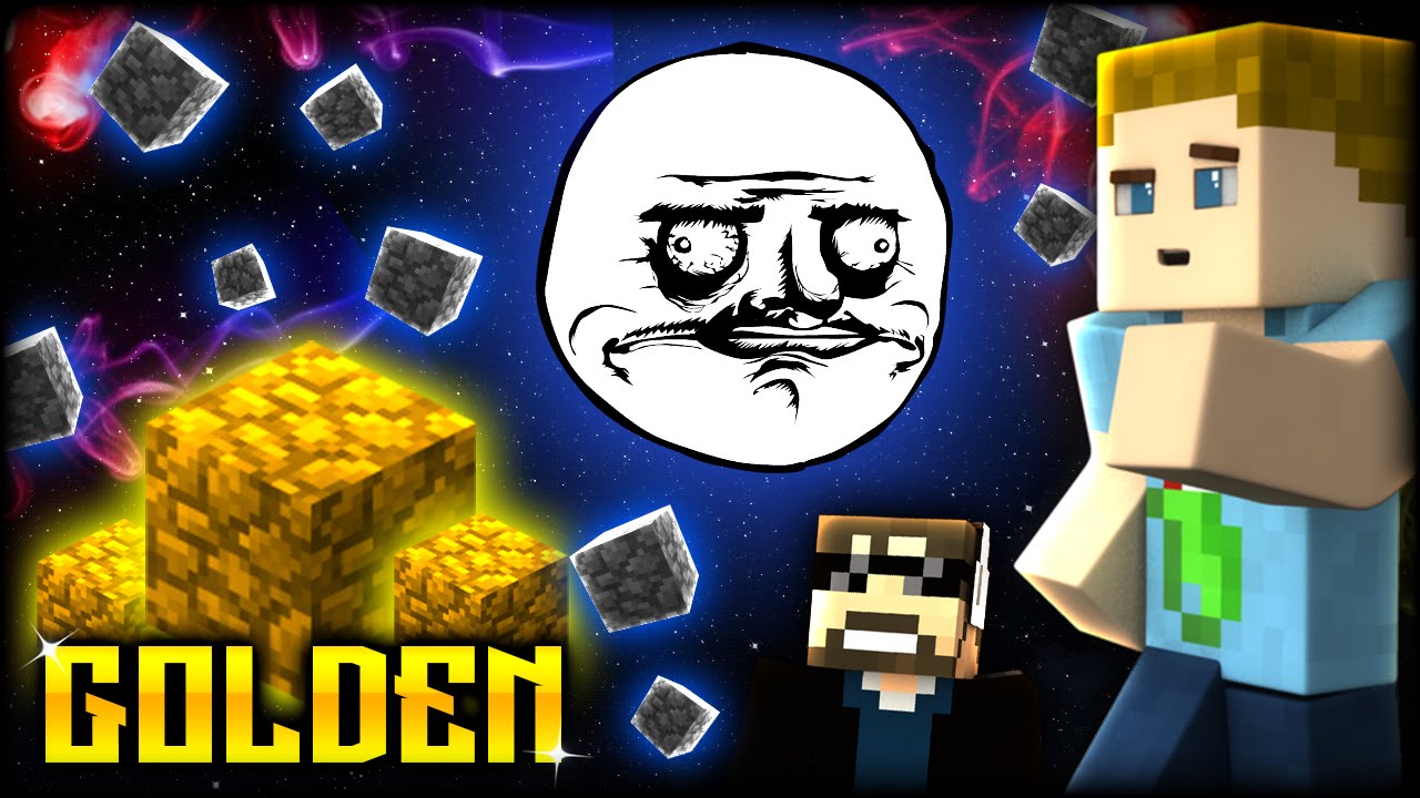 Minecraft: SPACE IS COBBLESTONE TROLL | Golden Cobblestone - Ep: 16 ...