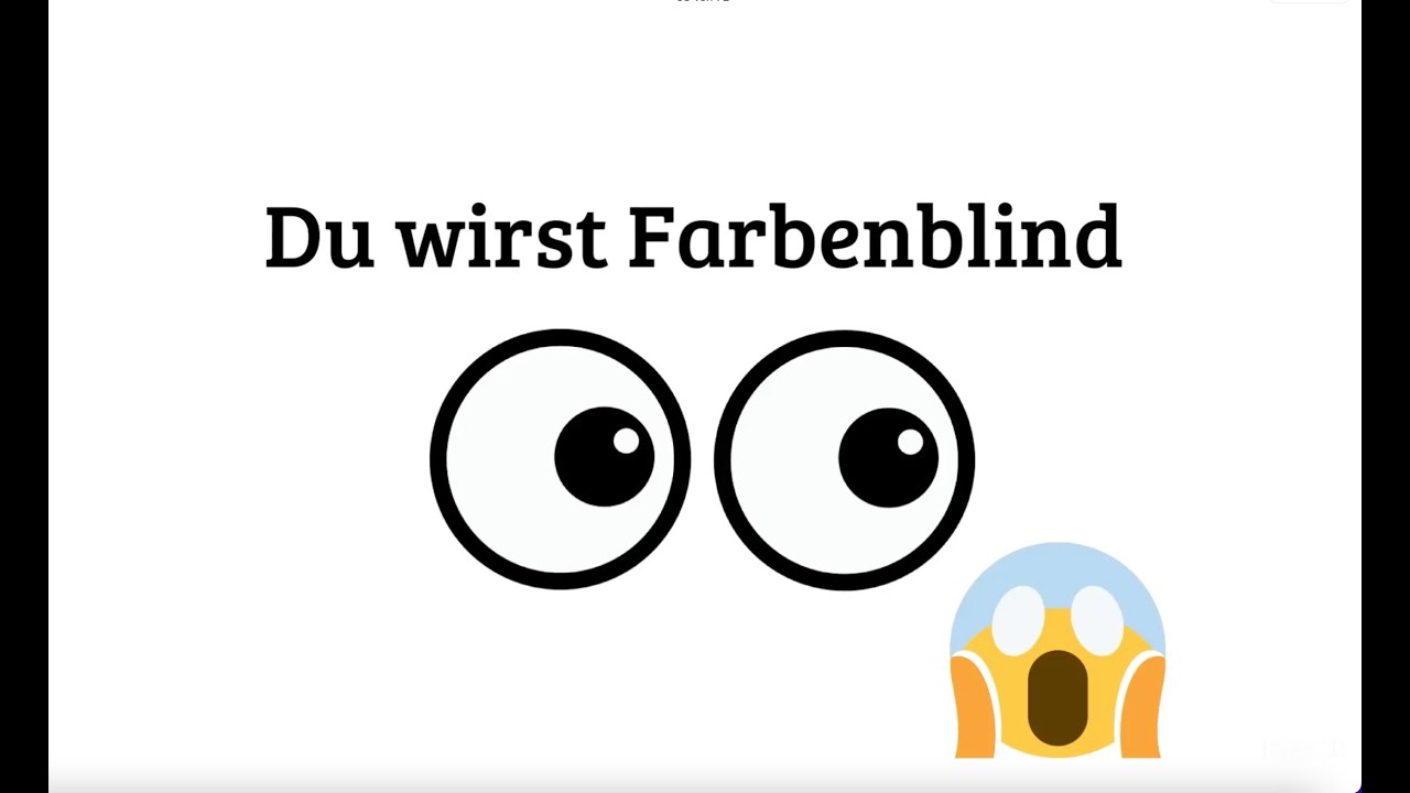 Du wirst Farbenblind - YouTube