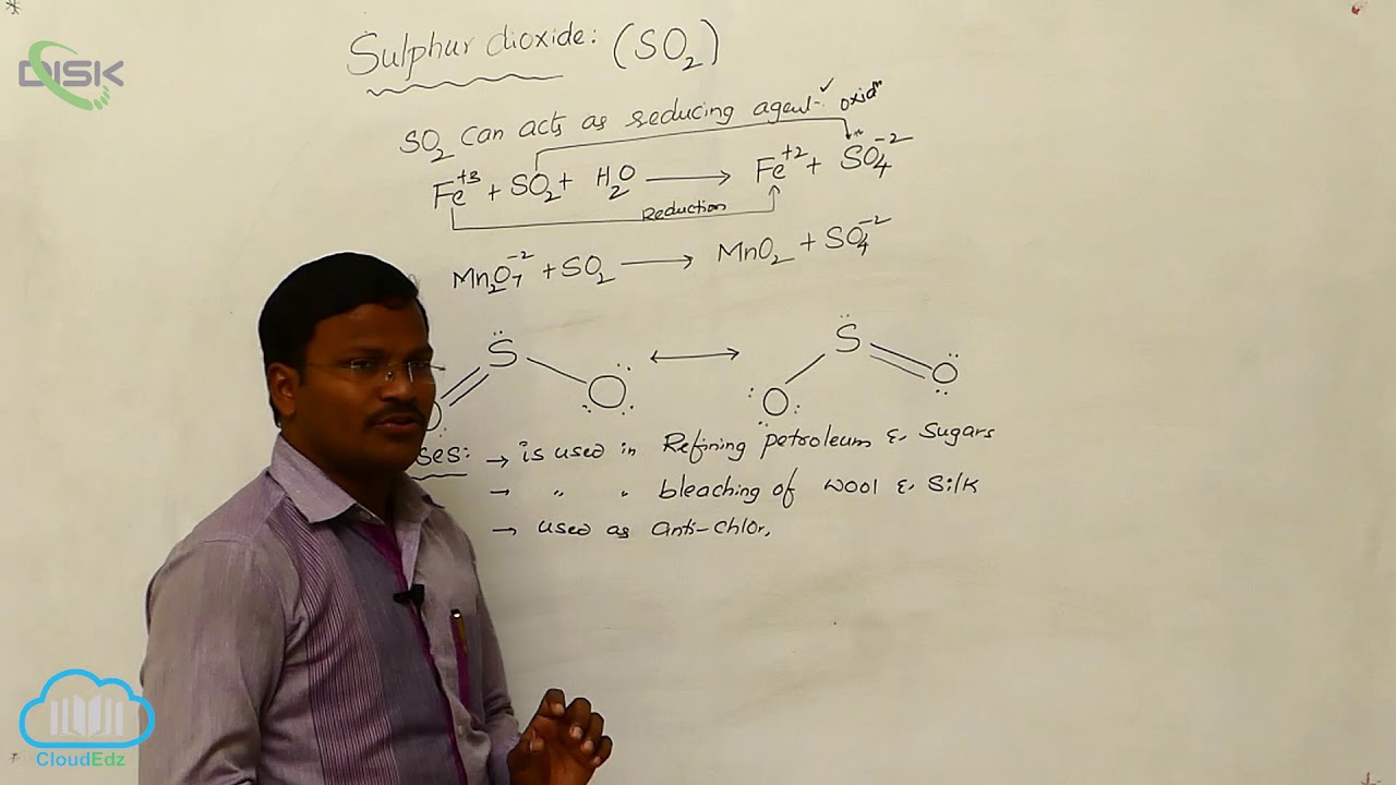 Sulphur dioxide || Sulphur Dioxide Preparation and Properties 2 || Disk ...