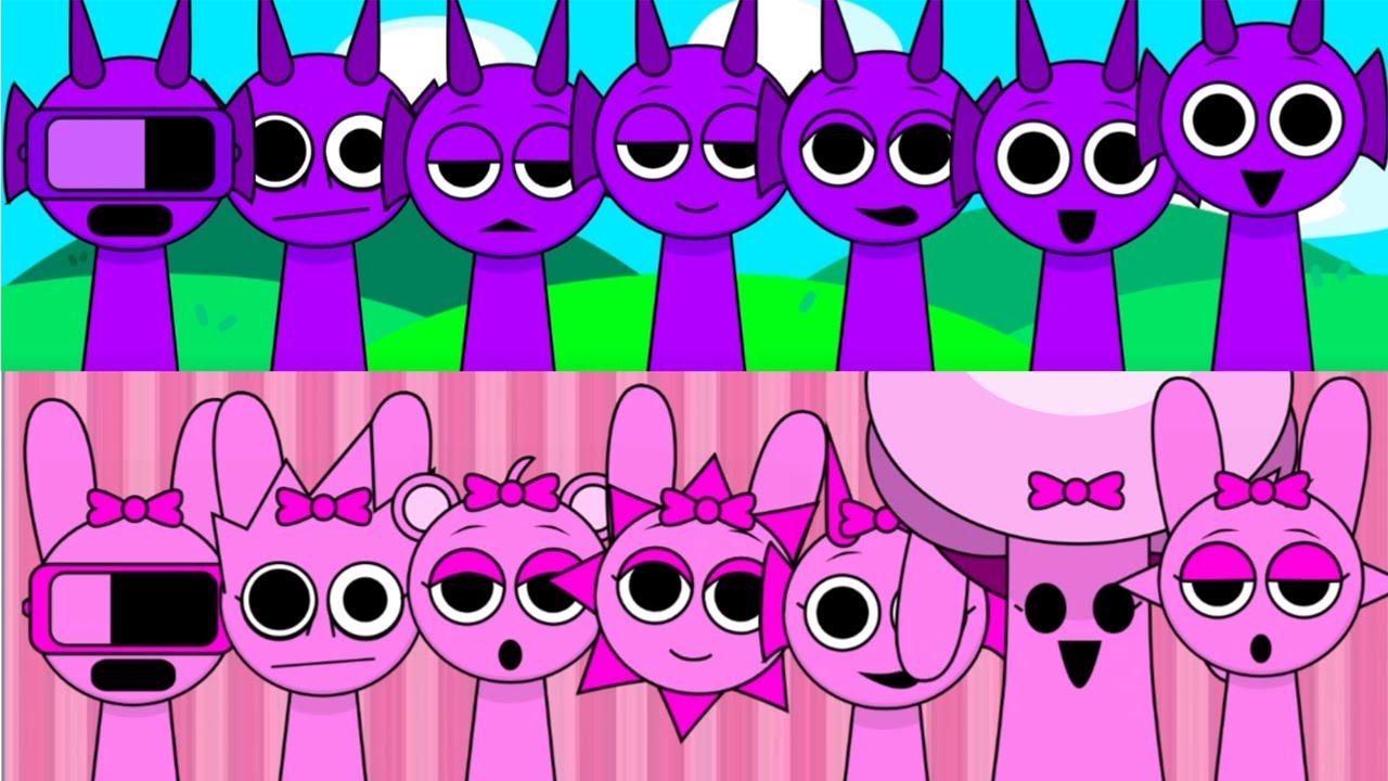 Sprunki 💗💜 Pinki & Durple Fan Club 💗💜 Are You One of Us? 🥰 incredibox ...