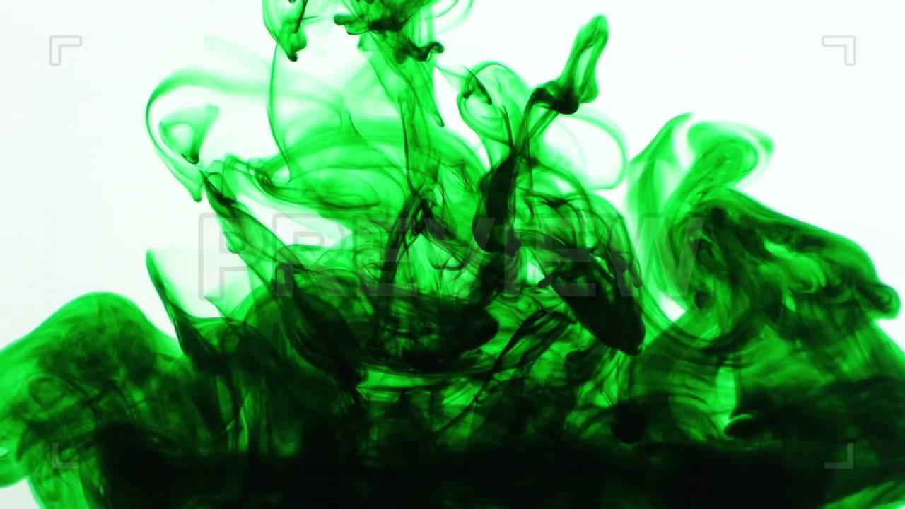 Green Ink Splash Stock Video - YouTube