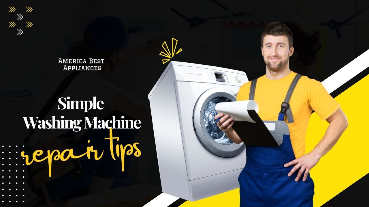 SIMPLE WASHING MACHINE REPAIR TIPS - YouTube