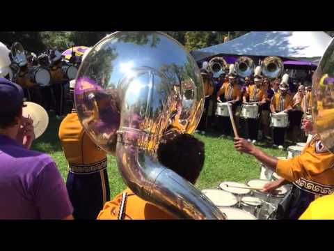 LSU Tiger Band Tubas & Drums Earthquake Part 1 - Auburn Game 09/19/2015 ...
