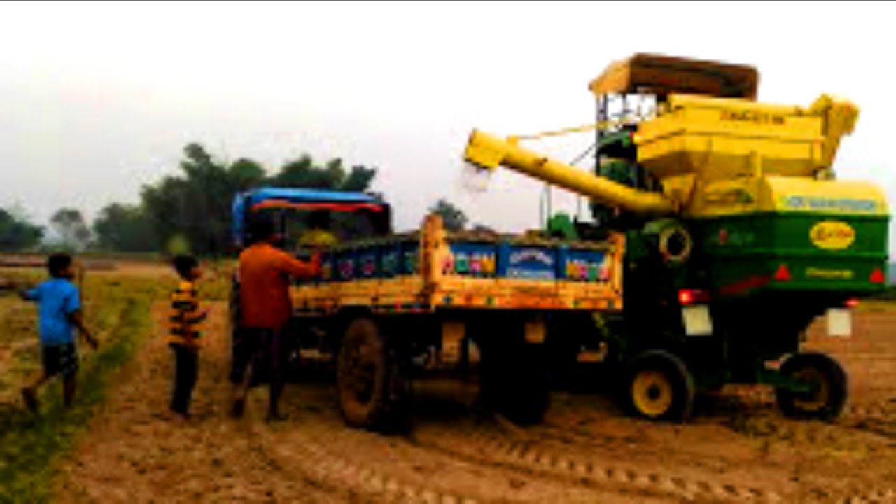 Harvester machine - Nel aruvadai machine - Dhan cutter machine - Dhan ...