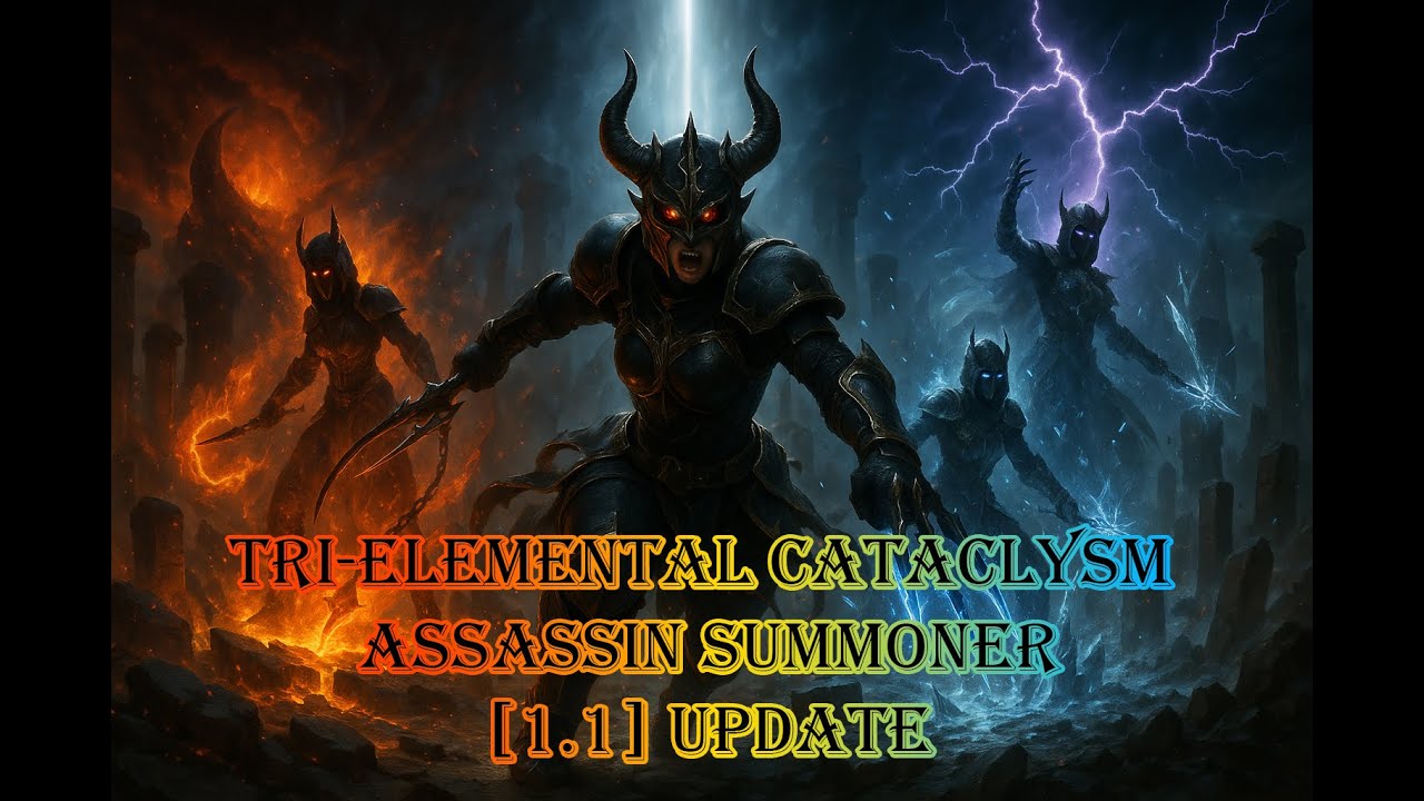 [1.1] Tri-Elemental Cataclysm Assassin Summoner | Merc Gear ...