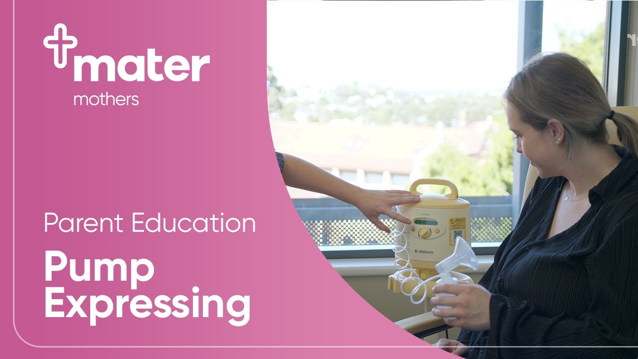 Breastfeeding | Pump Expressing | Parent Education | Mater Mothers - YouTube