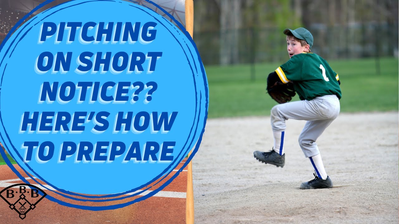 Pitching On Short Notice?? // 2 Tips for Youth Pitchers on How to Warm ...
