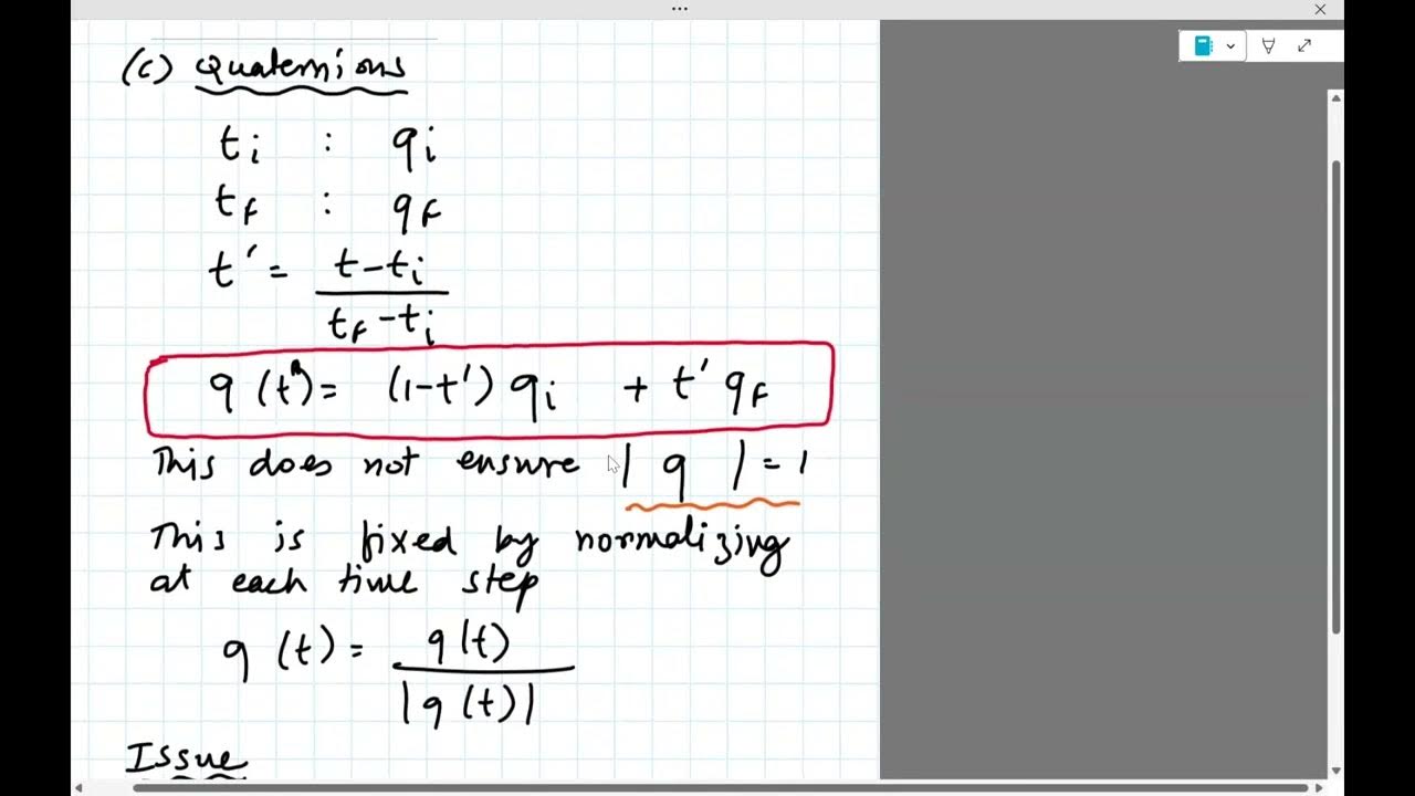 Robotics3D Lec11b: Compare linear interpolation using Euler angle/rotation/quaternions (Spring ...