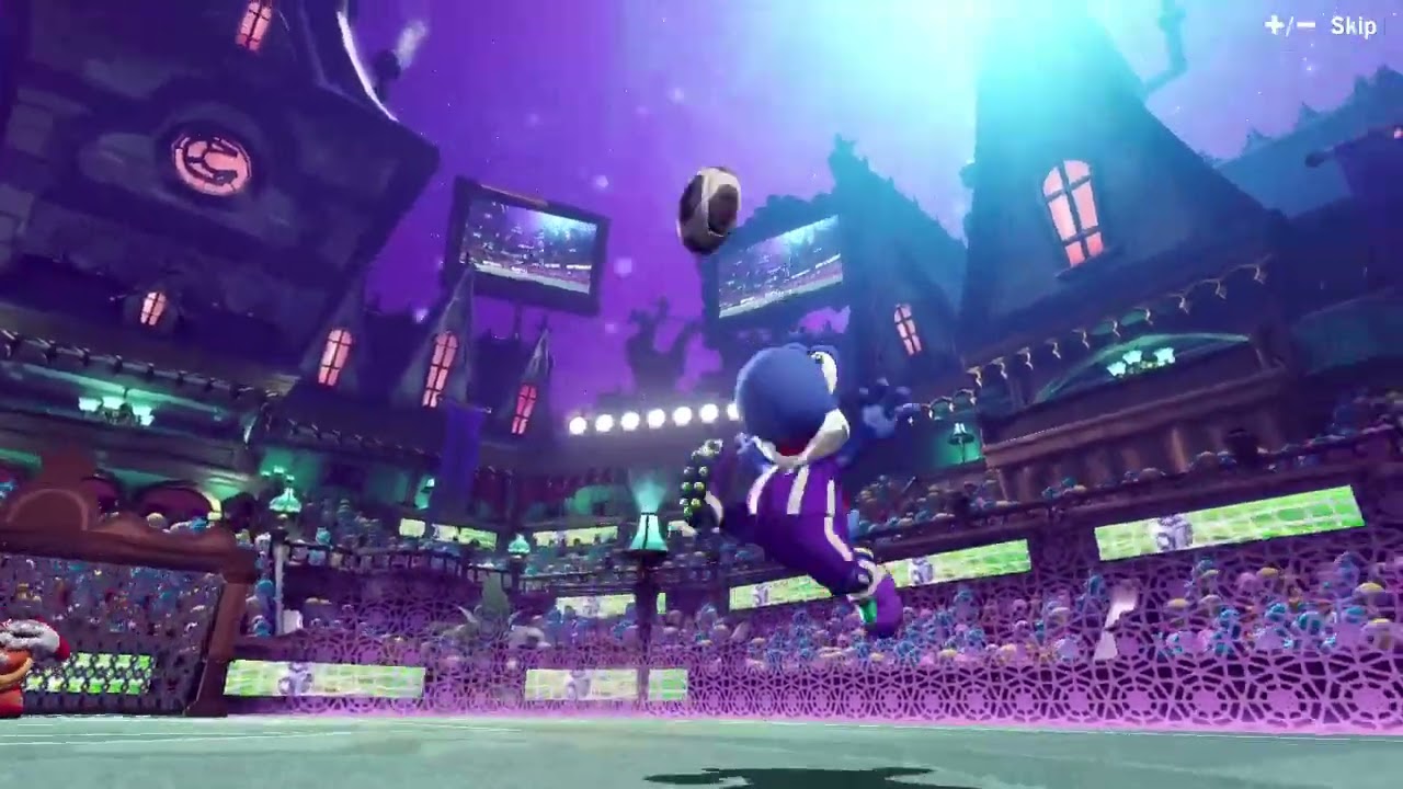 Mario Strikers Battle League Yoshi goal animation - YouTube