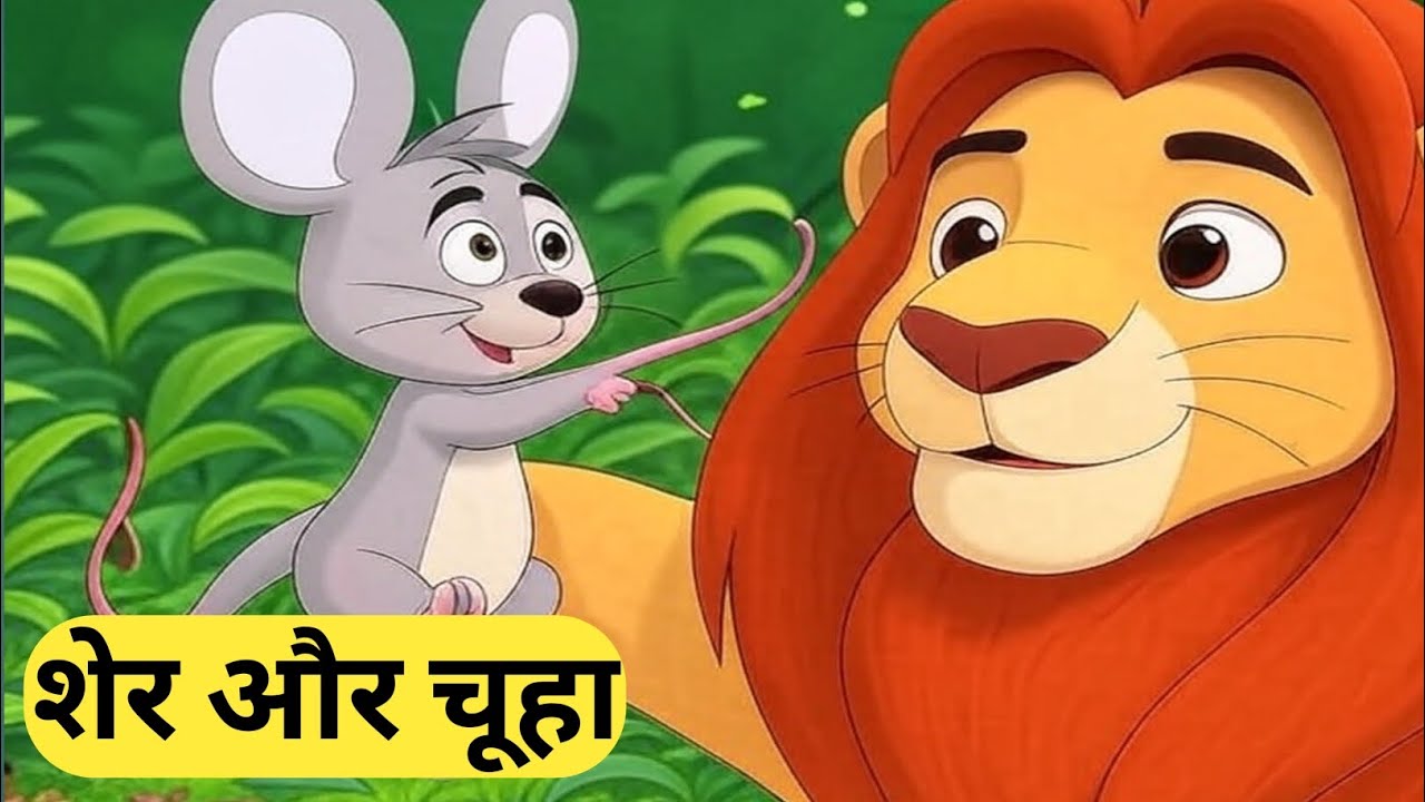 शेर और चूहा | The Lion and the Mouse | Hindi Kahani | @fairytales ...