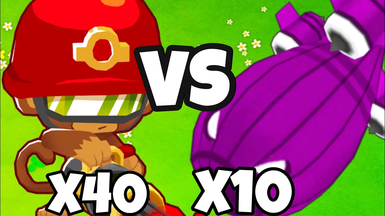 40 Laser Cannons VS. 10 Bad Bloons (Bloons TD 6) - YouTube