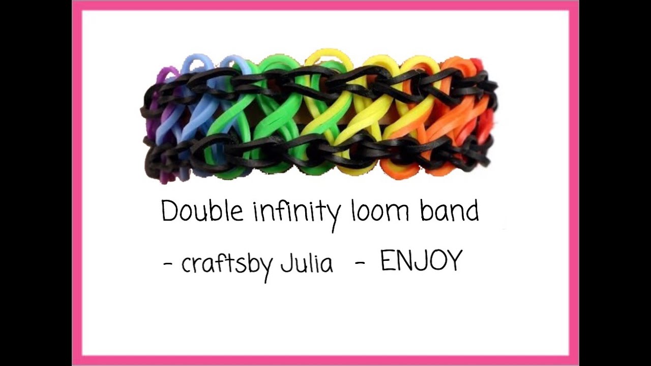 Double Infinity Loom Band - YouTube