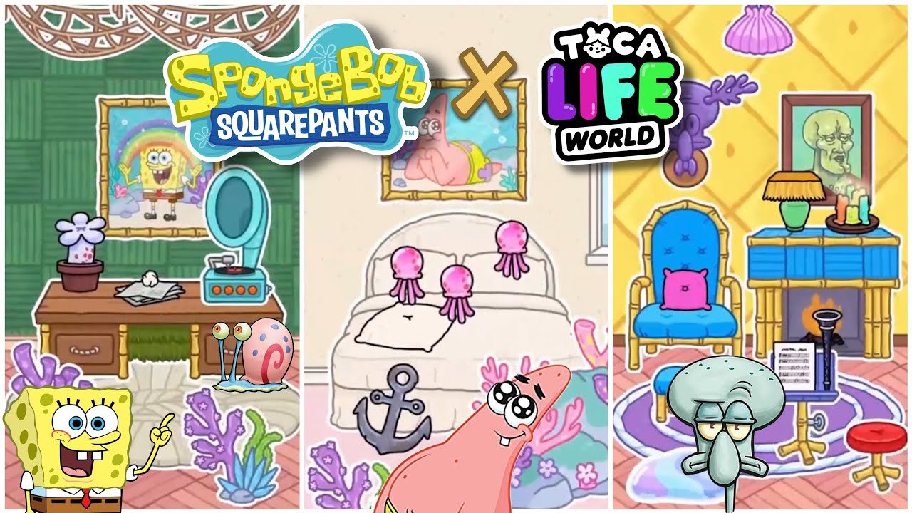 Toca Boca New Home Designer Spongebob Squarepants Furniture Pack Toca Life World Necolawpie
