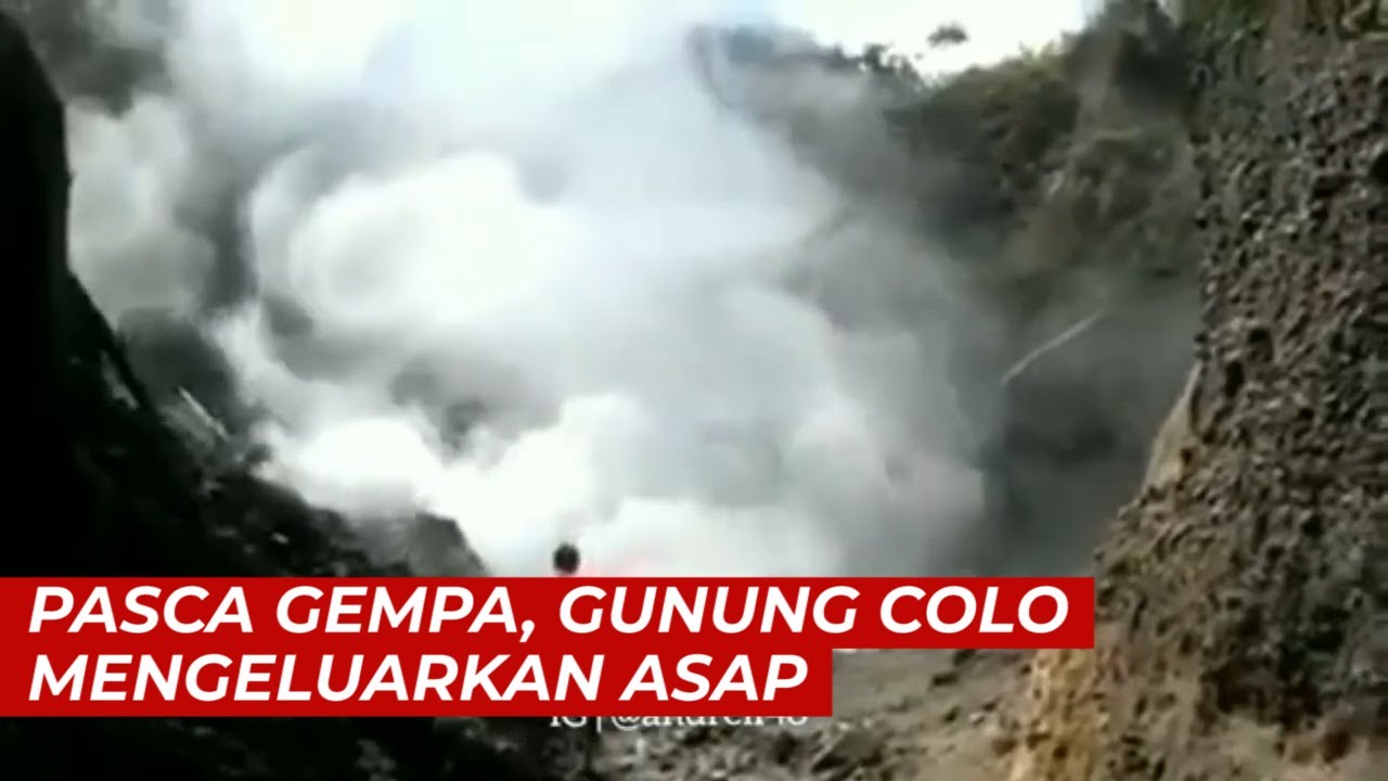 Pasca Gempa M 6,3 di Tojo Una Una, Gunung Colo Mengeluarkan Asap - YouTube