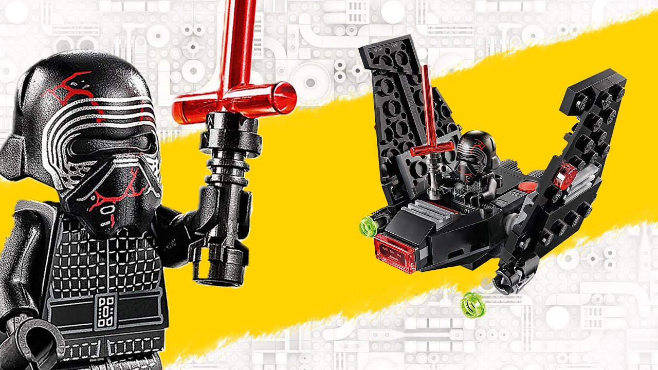 LEGO Microfighter Kylo Ren Shuttle Review/Speed Build/New Parts 75264 ...