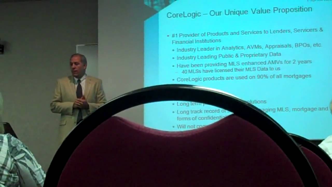 CoreLogic has an appraisal department, using MLS data in AVMs in 40 ...