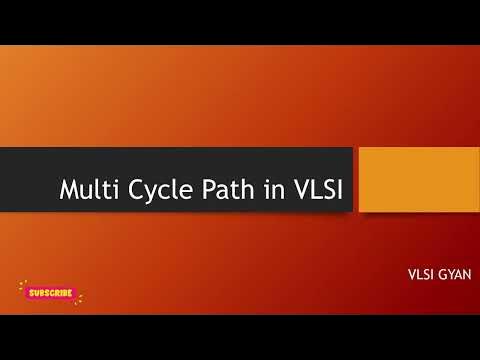 The Multi cycle Path in VLSI - YouTube