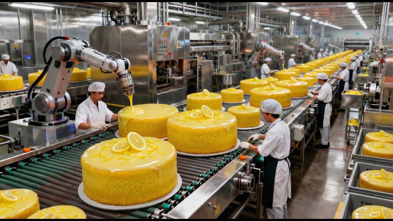 Inside a Lemon Cake Factory: How 10,000 Cakes Are Made Every Day | Food ...