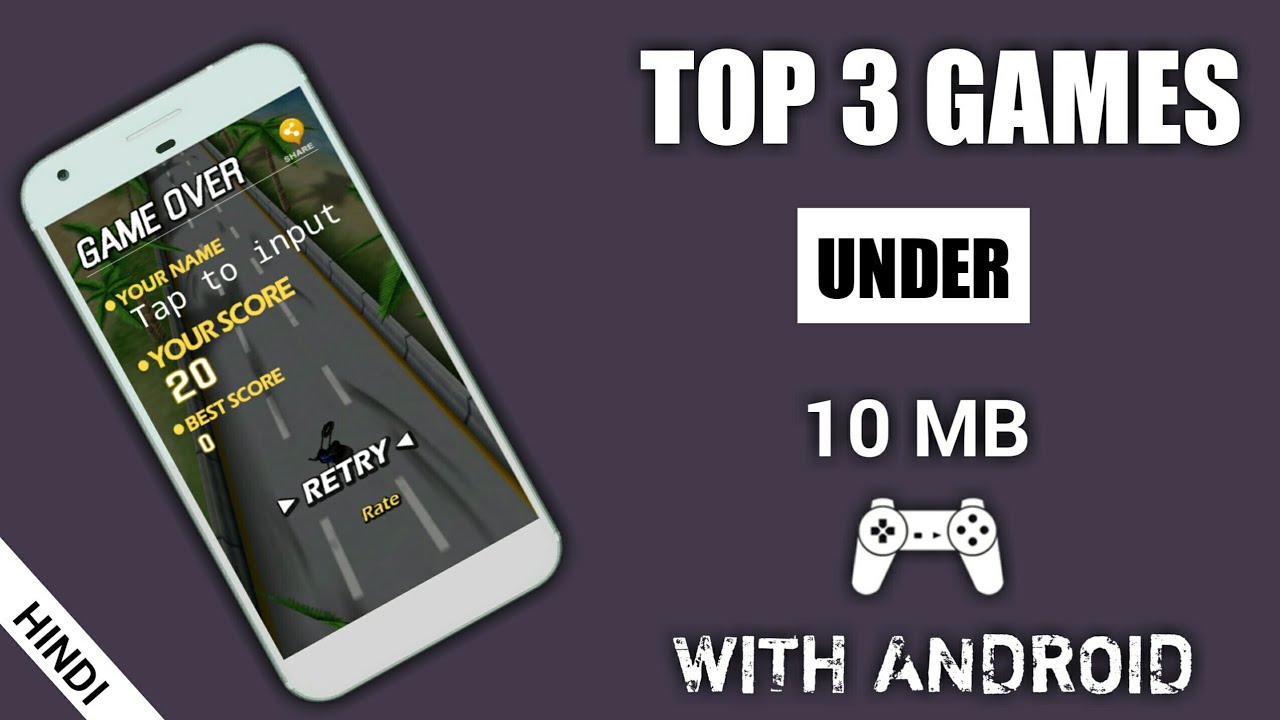 Top 3 games under 10 MB in Android / Technical Faiz - YouTube