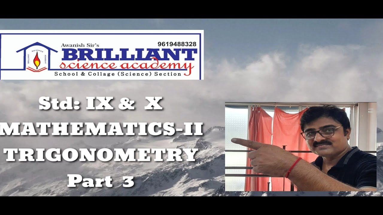 TRIGONOMETRY | Class 9th. | Part 03. |. practice set 8.1 | by Awanish ...