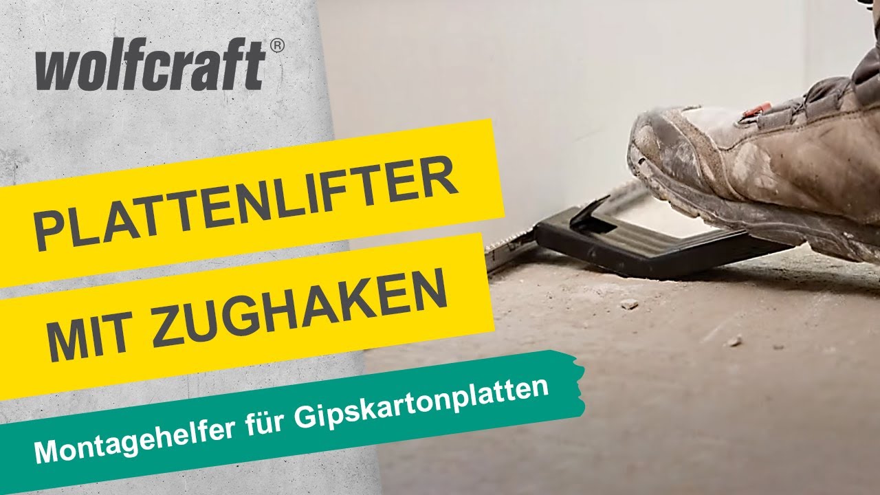 Plattenlifter mit Zughaken: Montagehelfer für Gipskartonplatten ...
