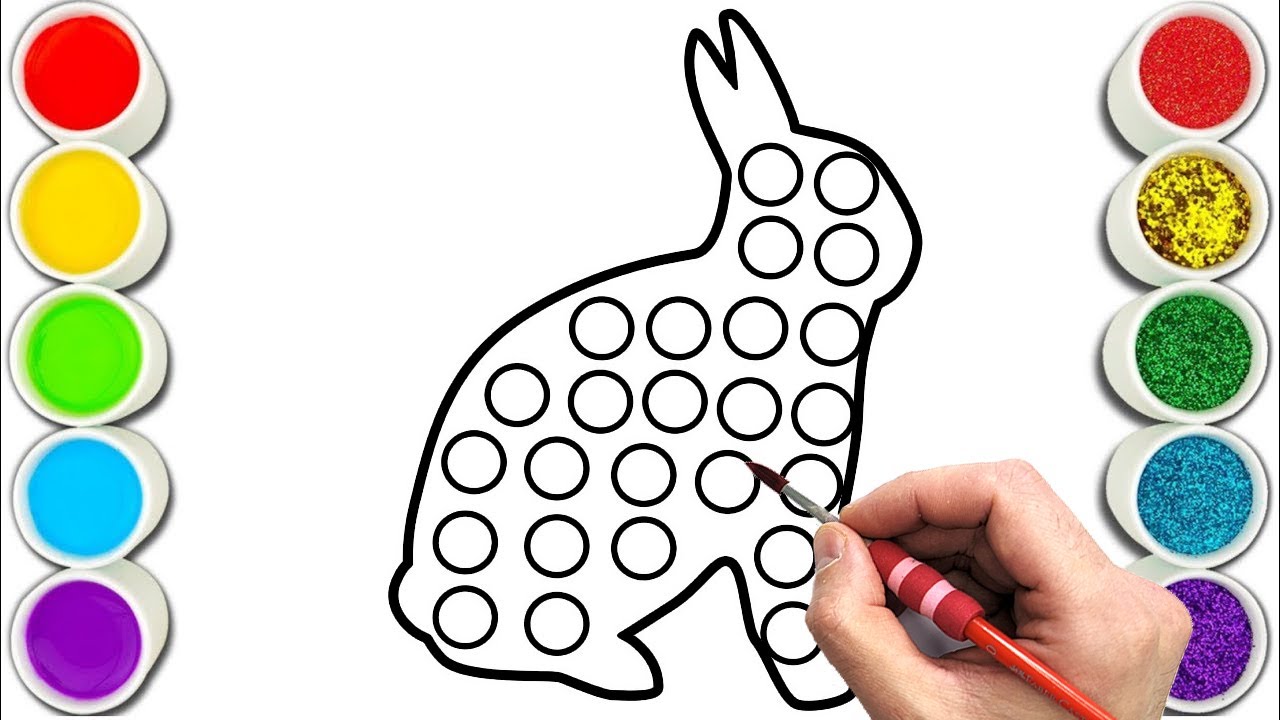 Rabbit Pop IT Drawing, Painting & Coloring For Kids and Toddlers_ Child ...