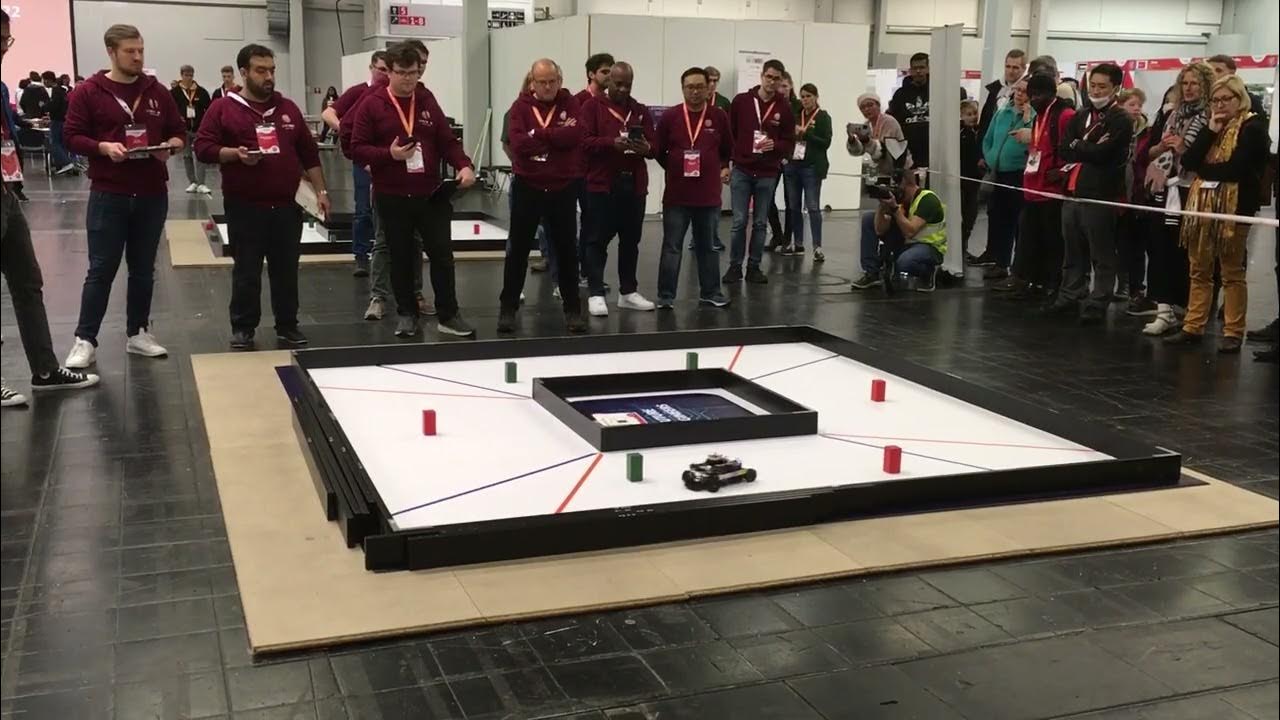 WRO 2022 future engineers international final run 2 with pillars - YouTube