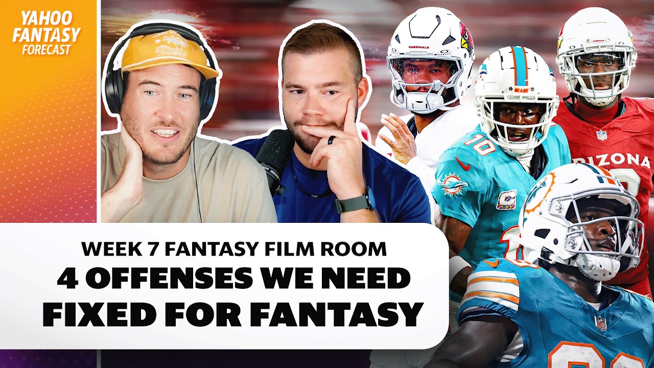 Fantasy Film Room: 4 offenses we need fixed for fantasy | Yahoo Fantasy Forecast - YouTube