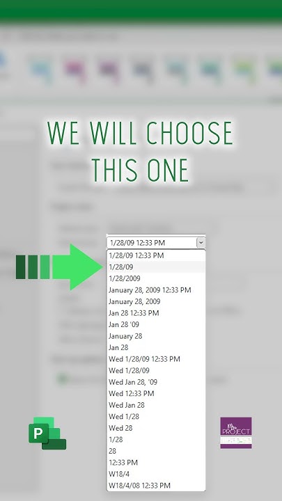 Remove Timestamp - MS Project - YouTube