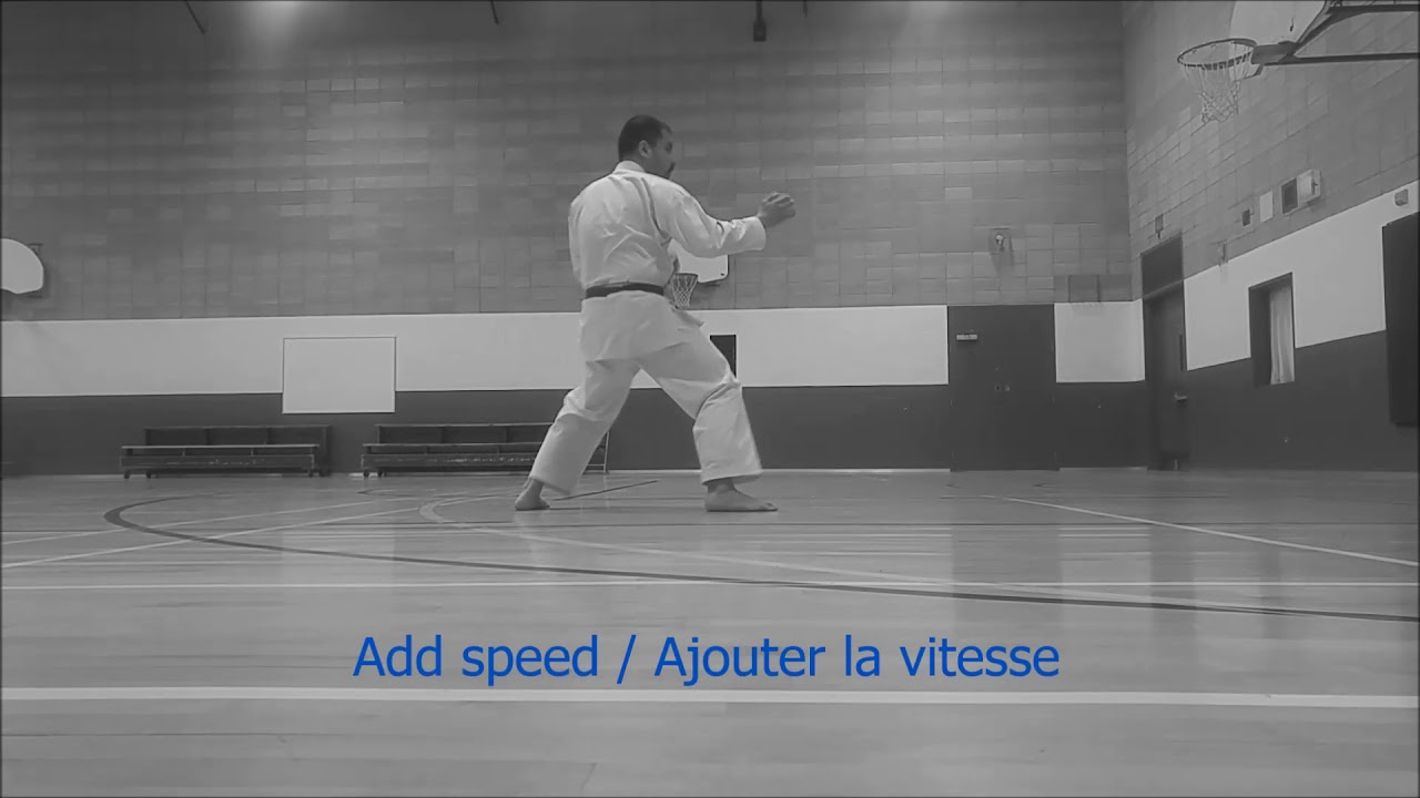 Karate Tutorial: 3-level Kumite combination / Combinaison kumite aux 3 ...