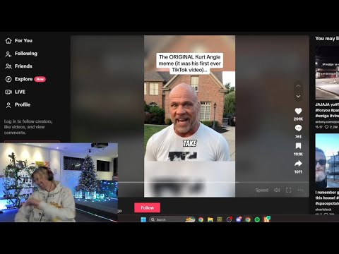 xQc Almost Dies Laughing at The original Kurt Angle Meme Video