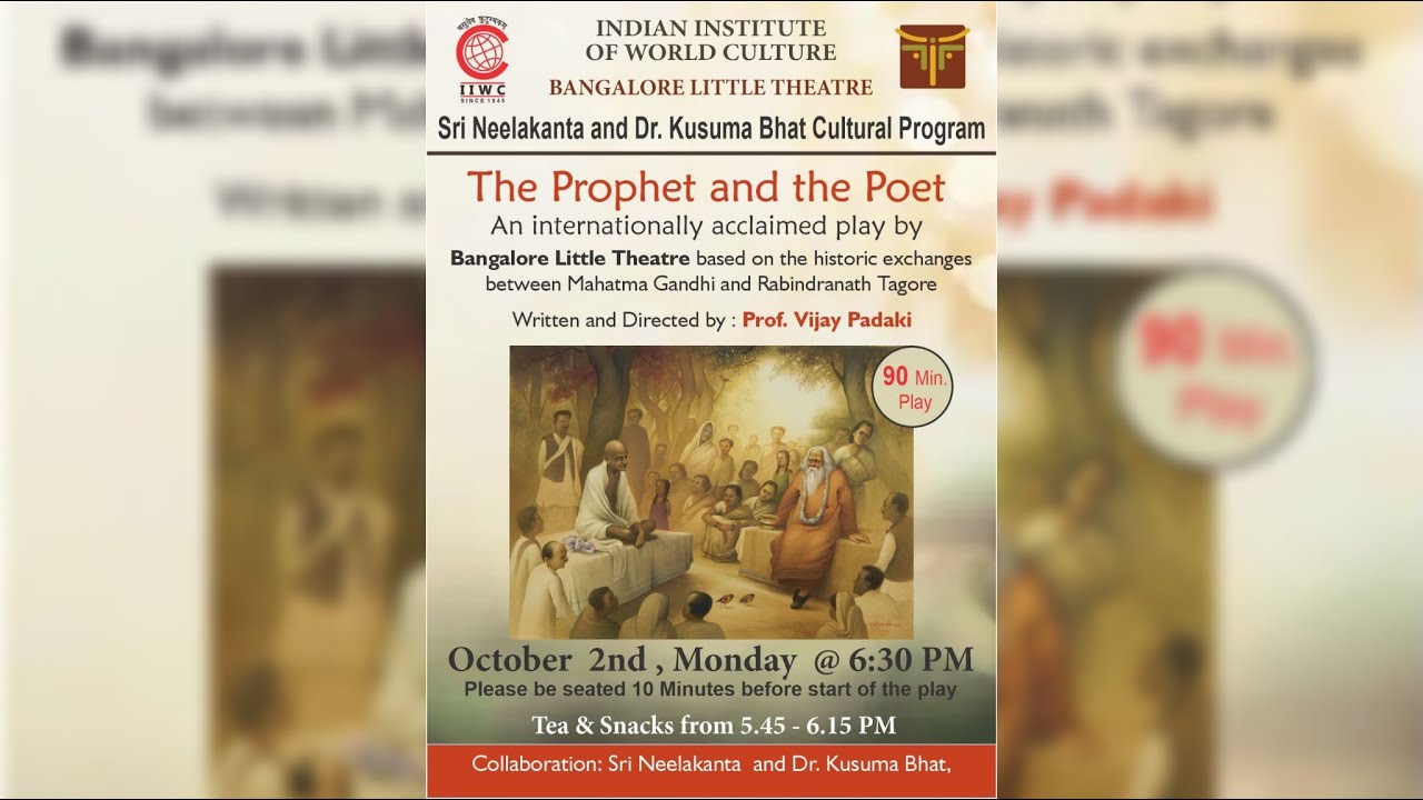 The Prophet and the Poet - Written and Directed by : Prof. Vijay Padaki ...