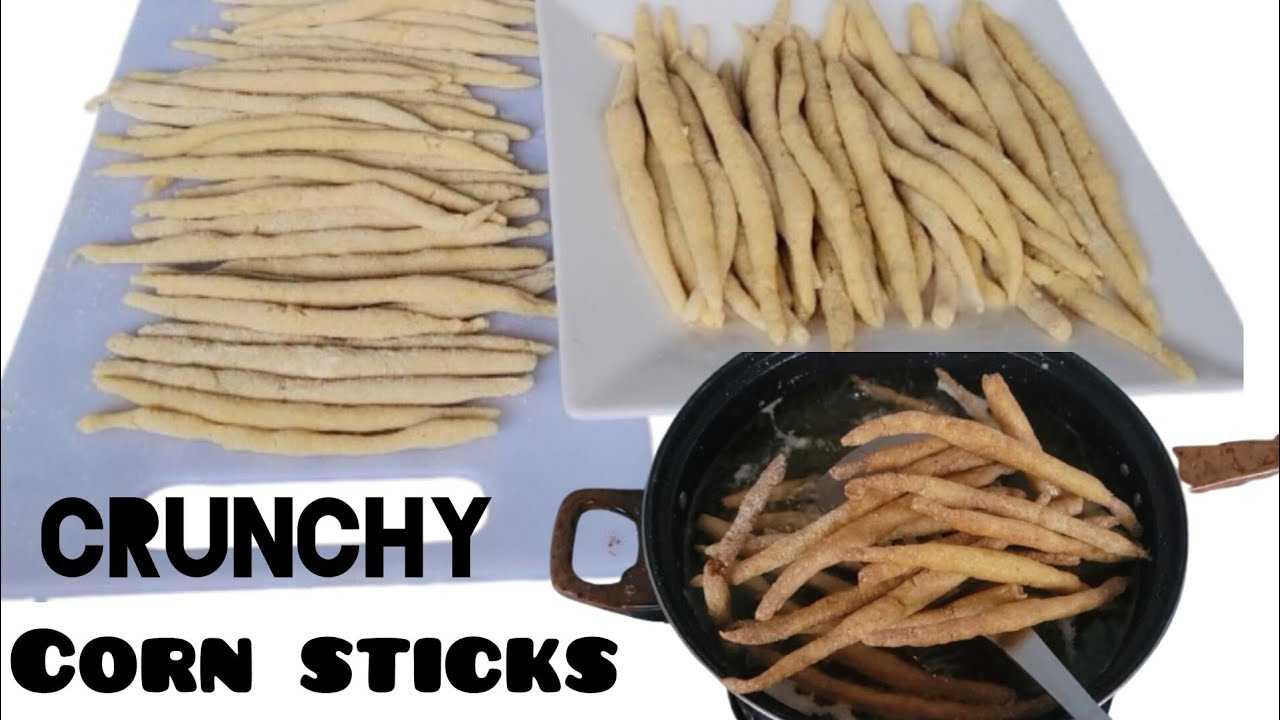 Crunchy 🌽 corn sticks, better than biscuits, kokoro - YouTube
