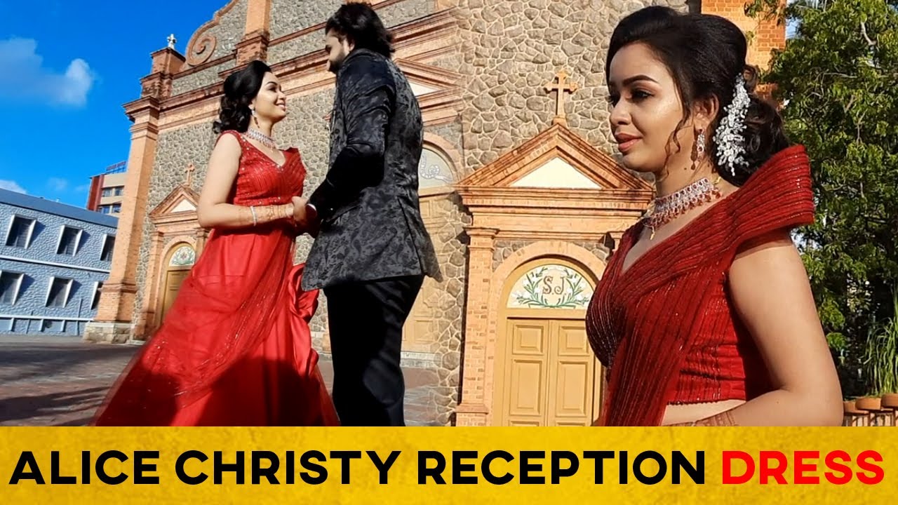 Alice Christy Wedding Reception Dress | Actress Alice Christy in Red ...
